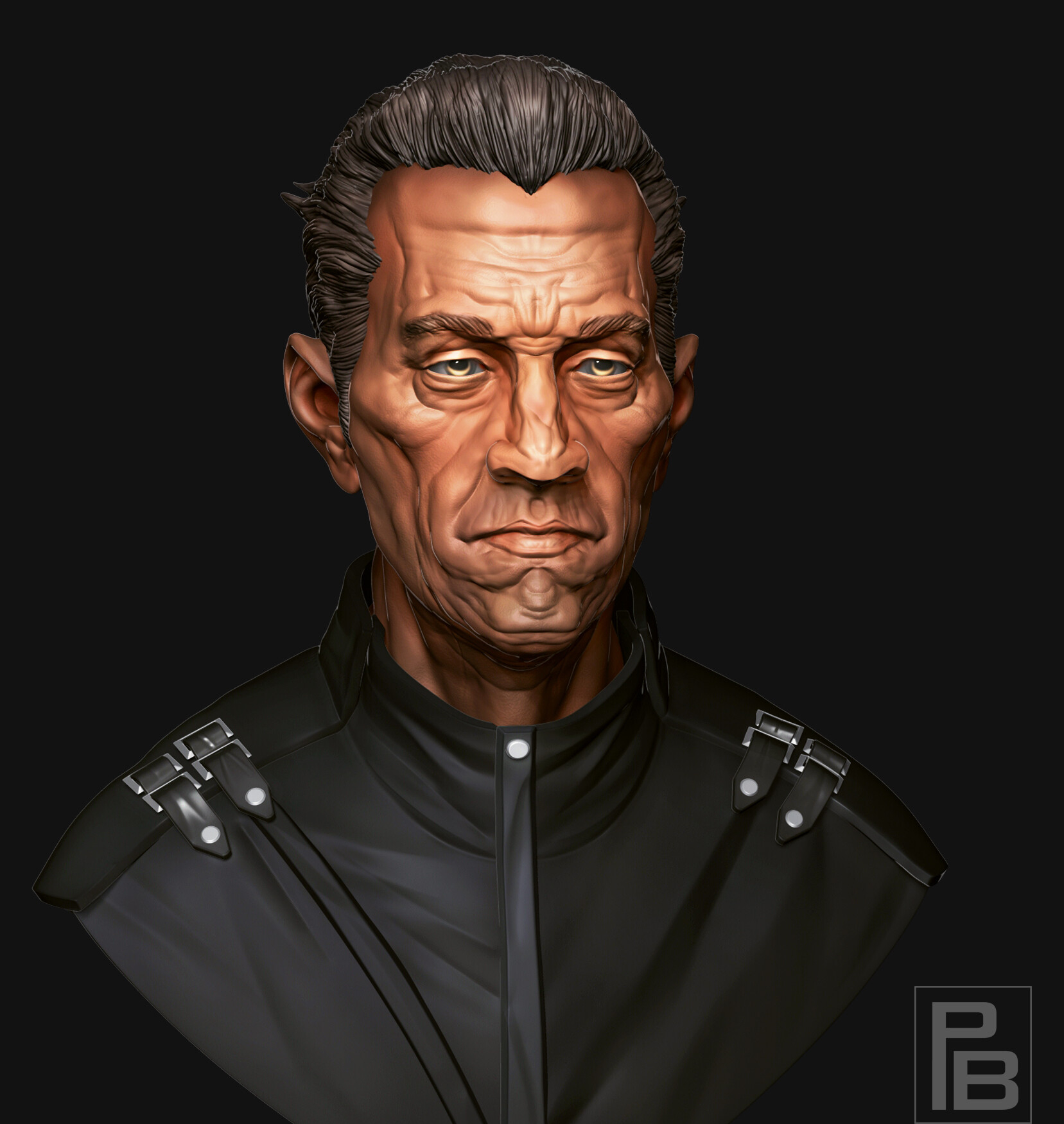 ArtStation - Dishonored Style Bust Sculpt