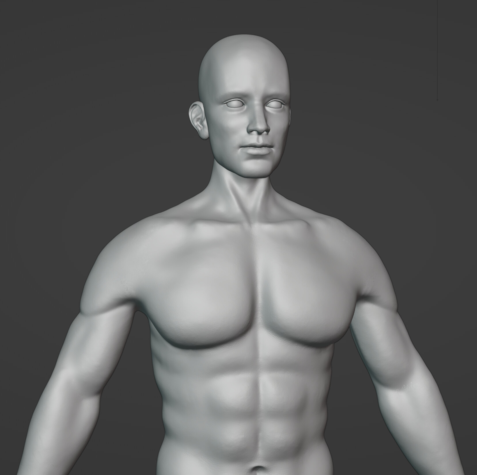 ArtStation - Male anatomy sculpt in Blender