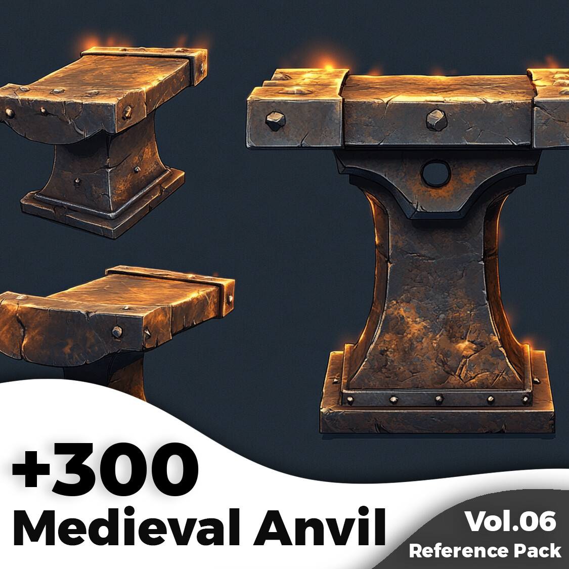 3D Head Sculpt References in 4K - Tika Art - +300 Medieval Anvil ...