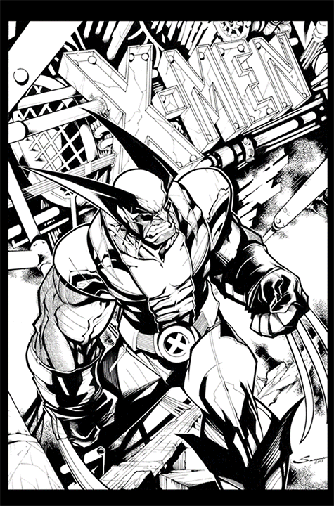 wolverine coloring book