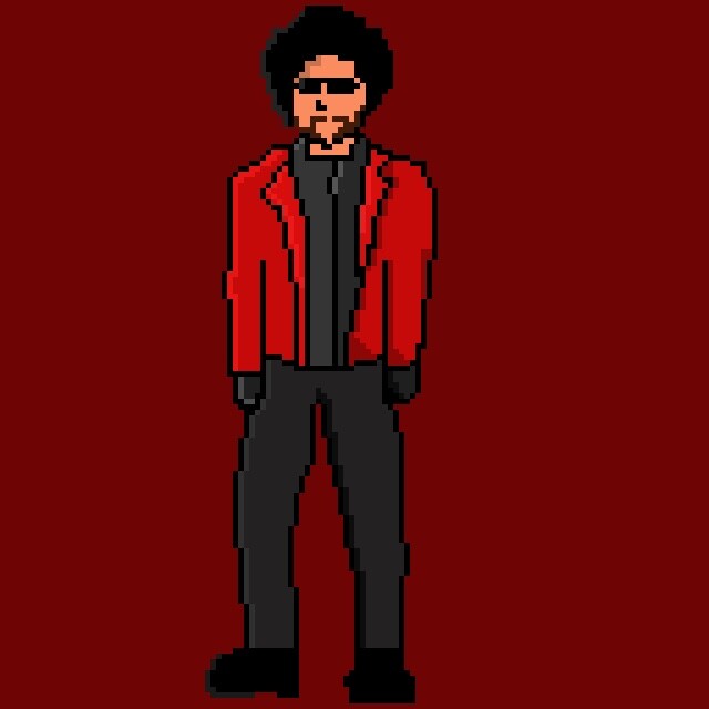 ArtStation - the weeknd pixel art