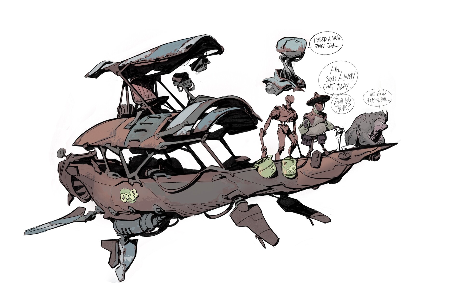 ArtStation - World building. Floating stuff.