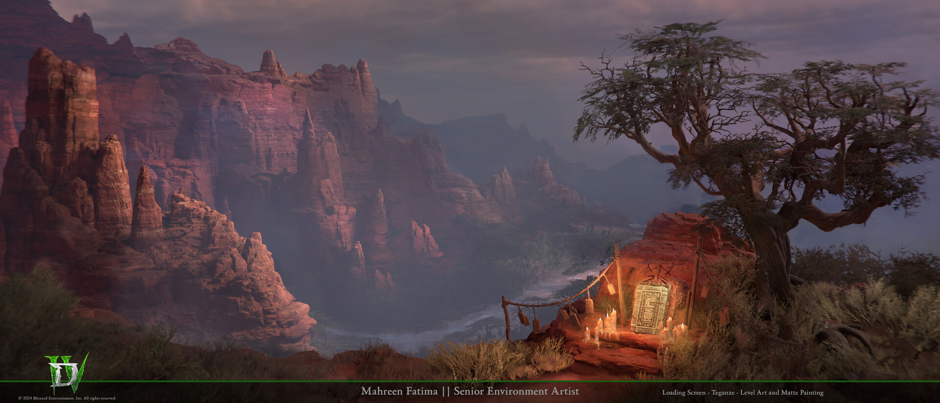 Mahreen Fatima - Diablo IV: Vessel of Hatred - Teganze Loading Screen