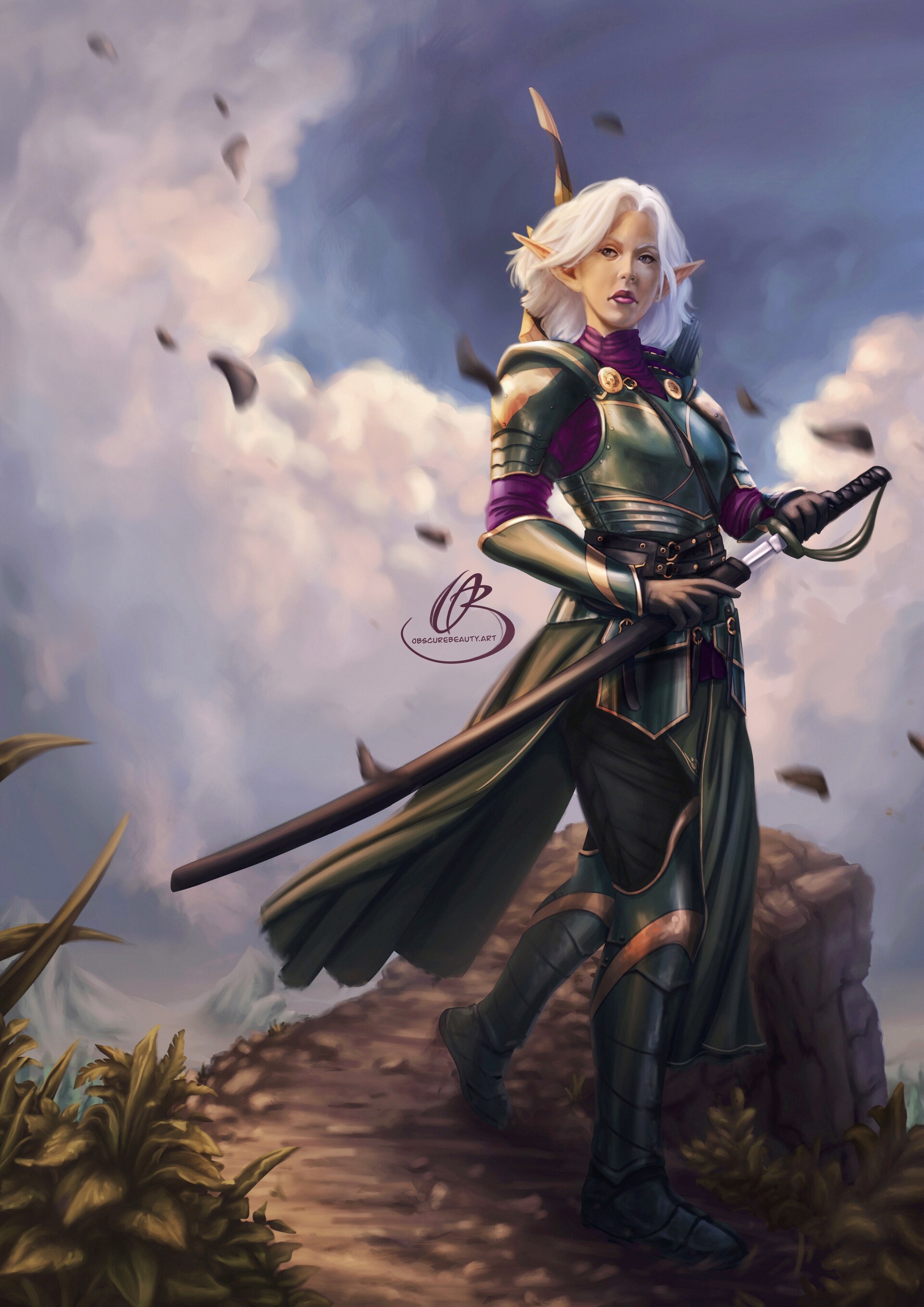 ArtStation - The Emerald Knight