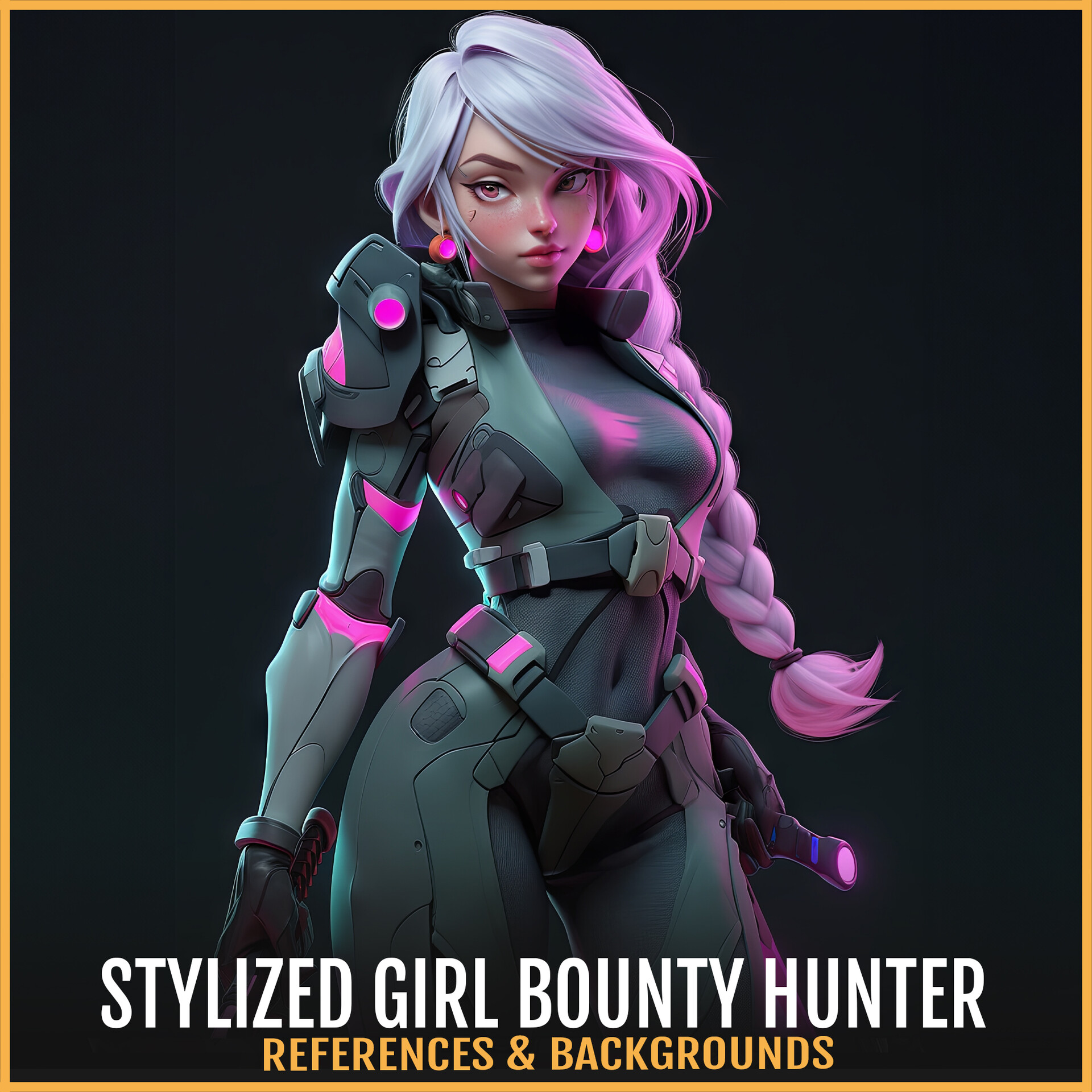 ArtStation - 303 Stylized girl Bounty Hunter