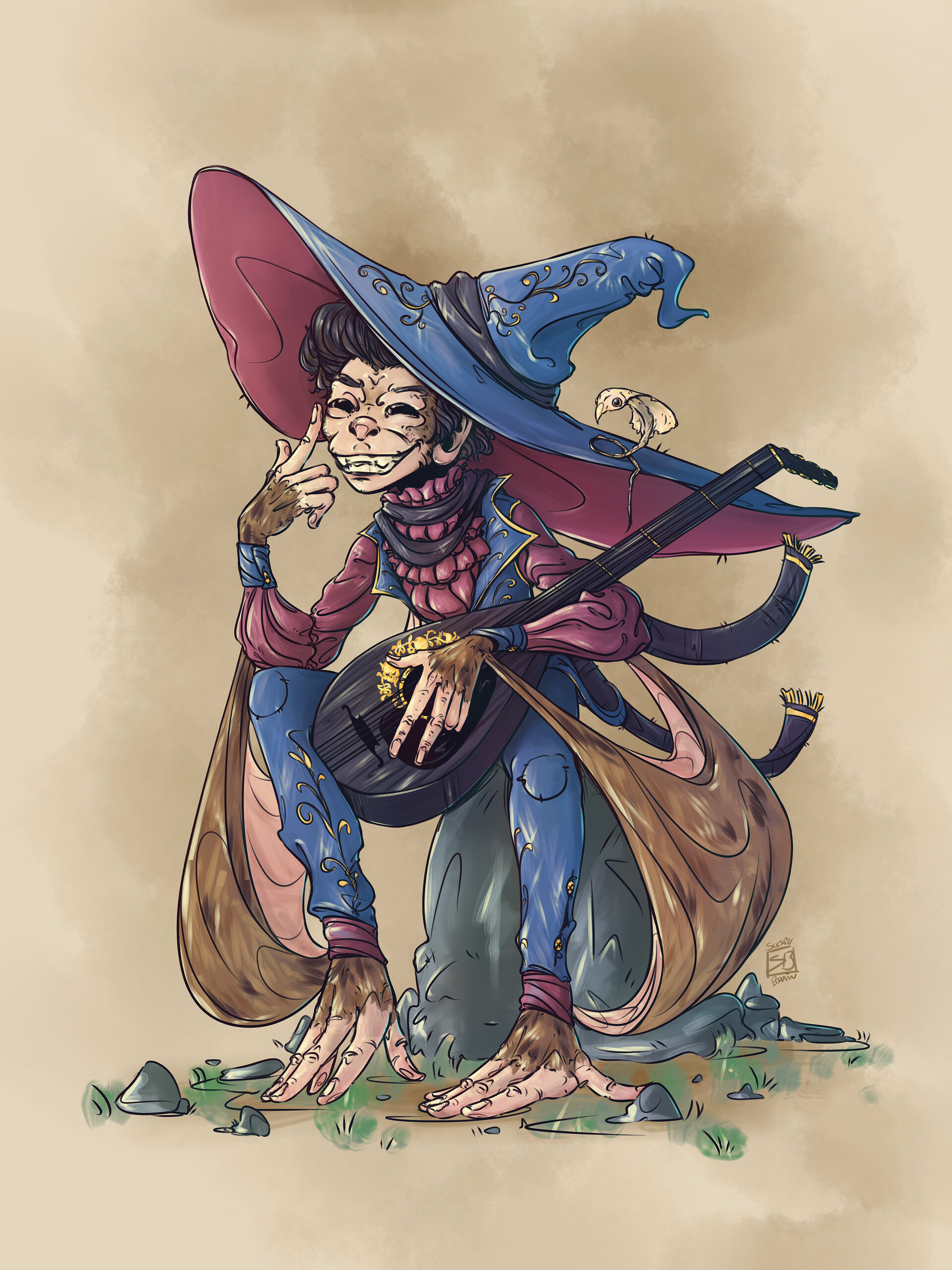 ArtStation - Valerius; The Hadozee Bard