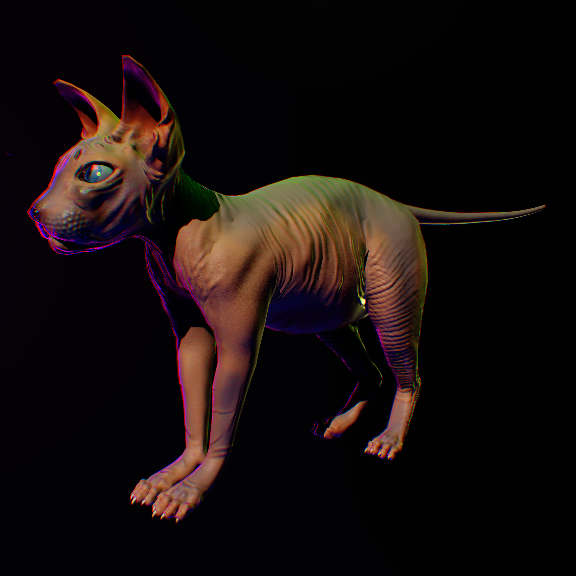 ArtStation - Nibbles the cat