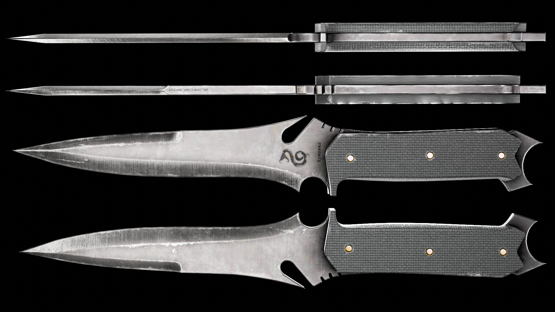 Eduardo Martínez Hernández - Krauser´s Knife - RE Fan Art