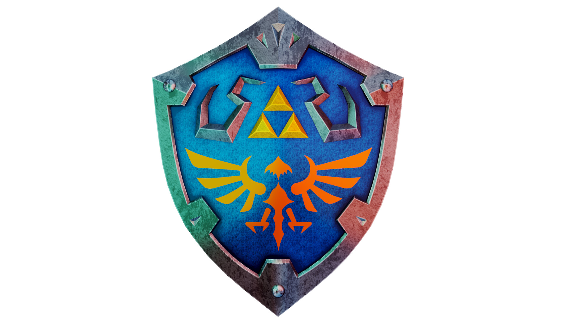 ArtStation - Legend of Zelda: Botw Hylian Shield, game ready asset.