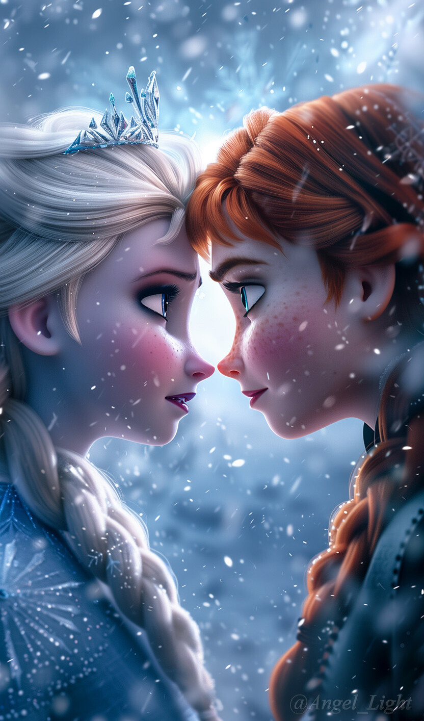 ArtStation - Elsa and Anna