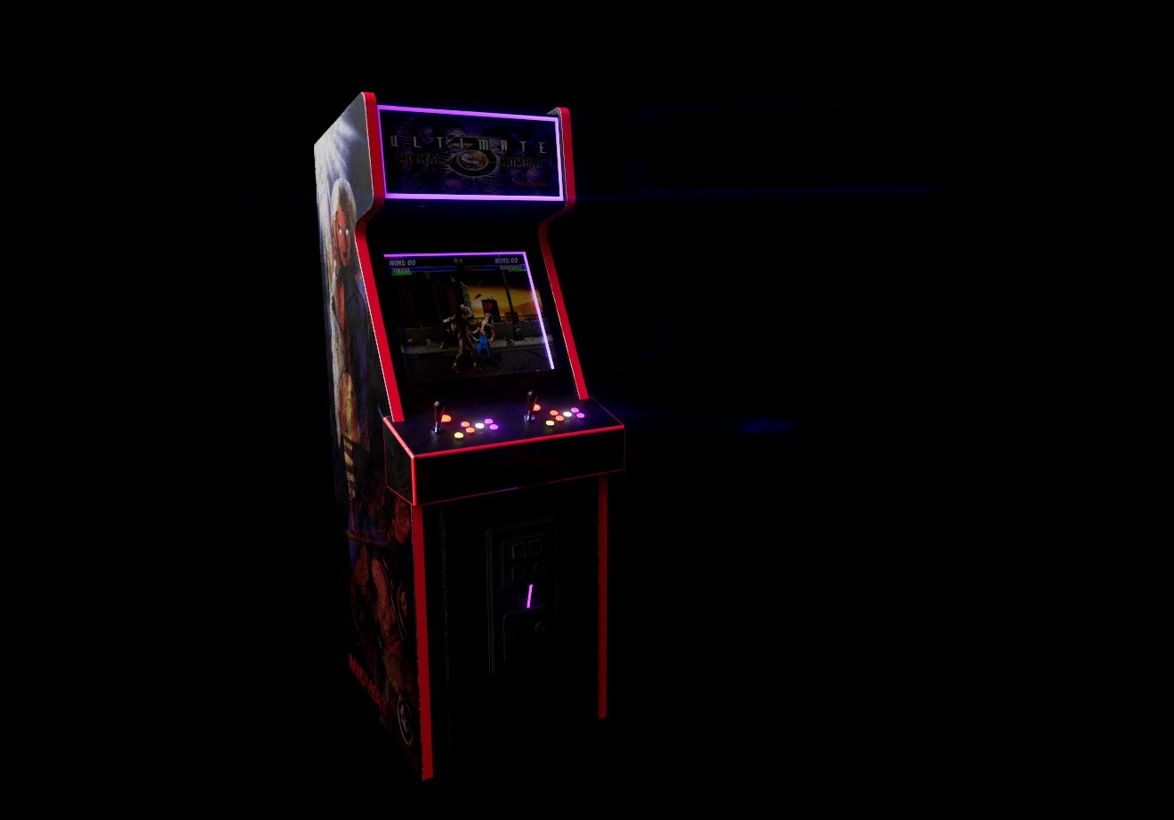 ArtStation - Arcade Machine | Mortal Kombat 3 themed