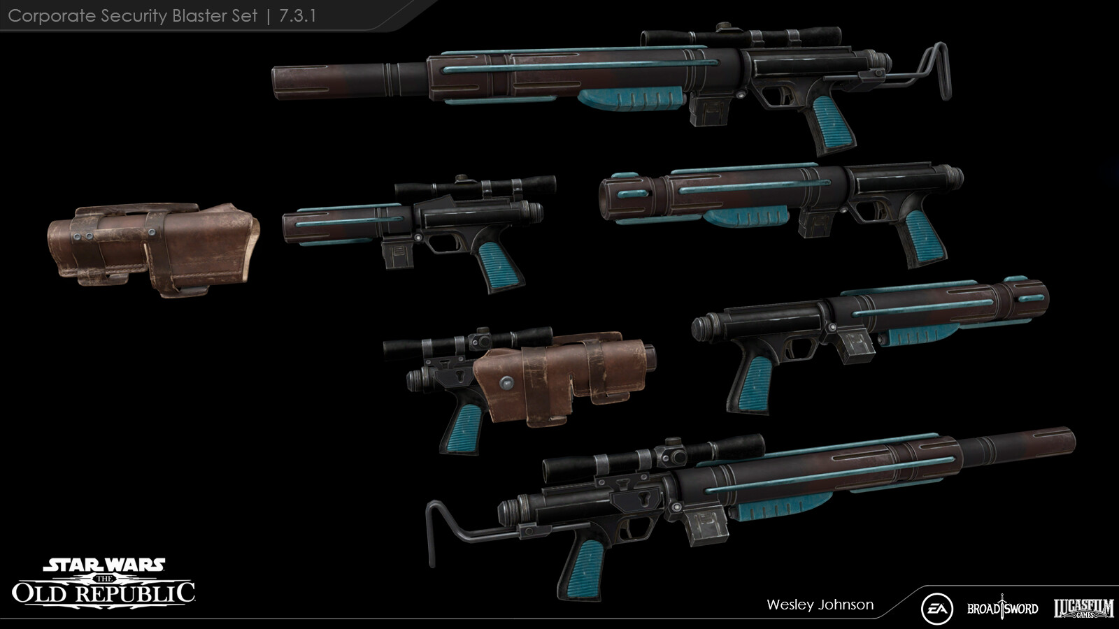 Wesley Johnson - SWTOR | Corporate Security Blaster Set