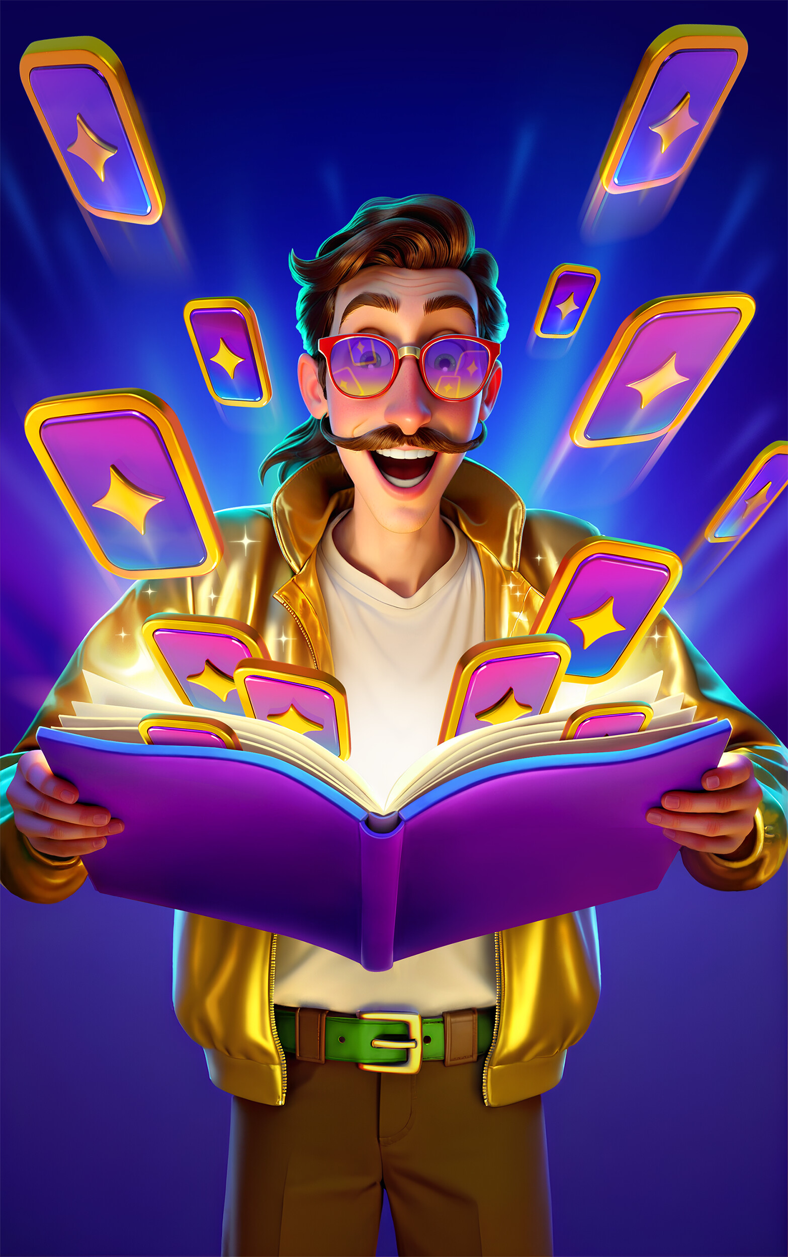 ArtStation - Illustration3 for mobile game Crafty Match by Queengames