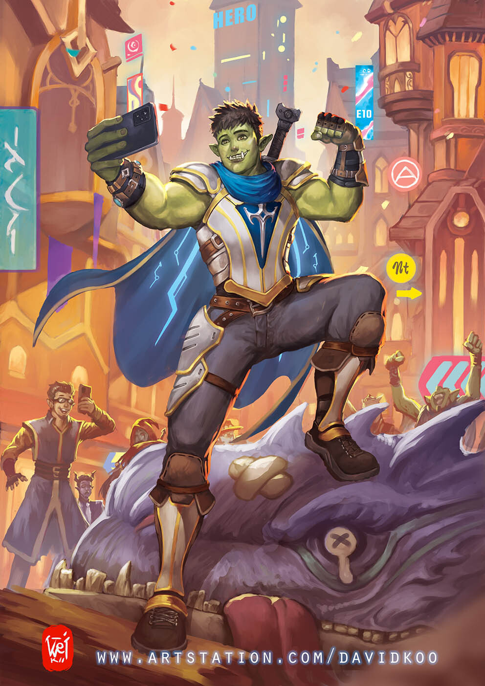 ArtStation - Cooper the Warrior and online celebrity