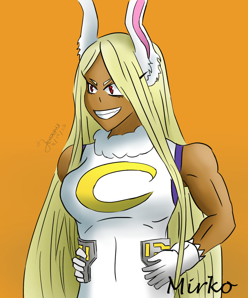 ArtStation - Mirko From My Hero Academia