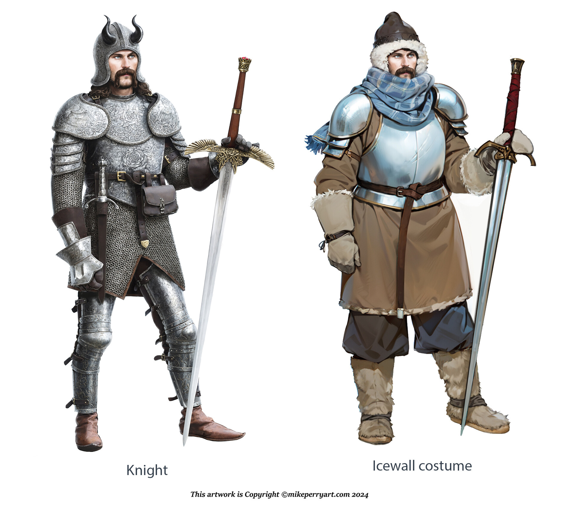 mike perry art.com - Sturm Bright Blade Character Workshop Dragonlance