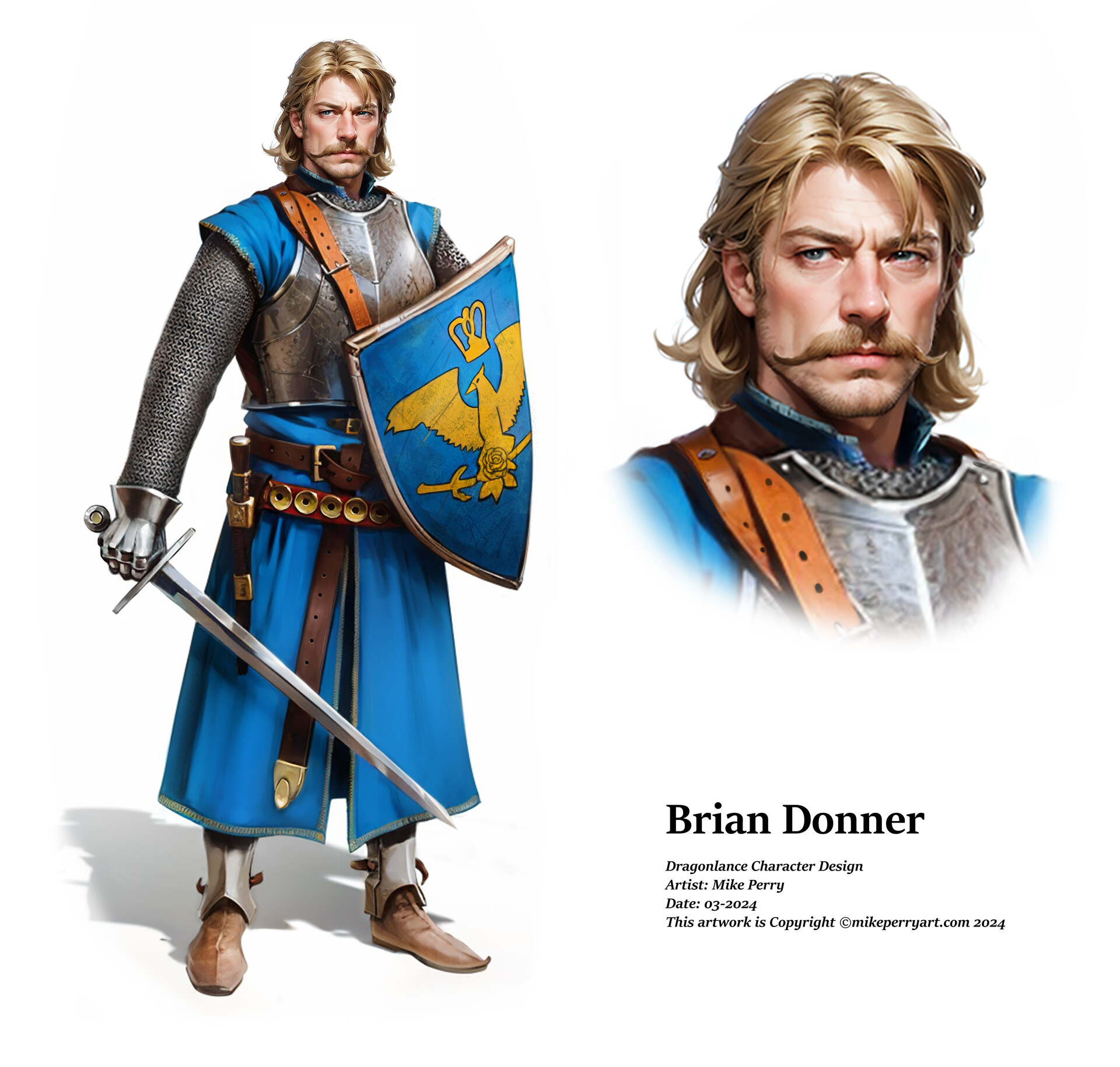 mike perry art.com - Knight's of Solamnia from the Dragon Lance game ...