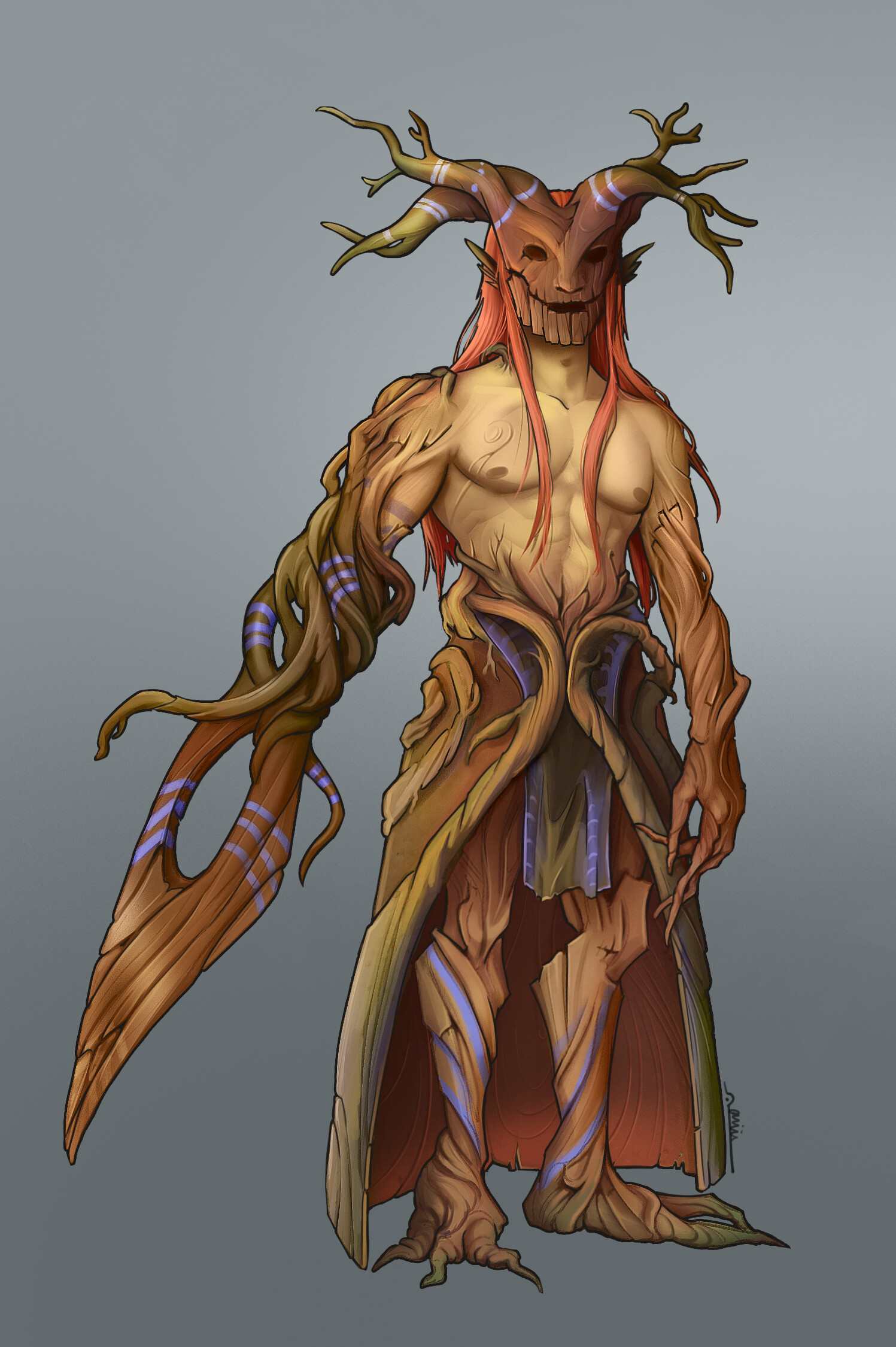ArtStation - Elderwood Druid concept