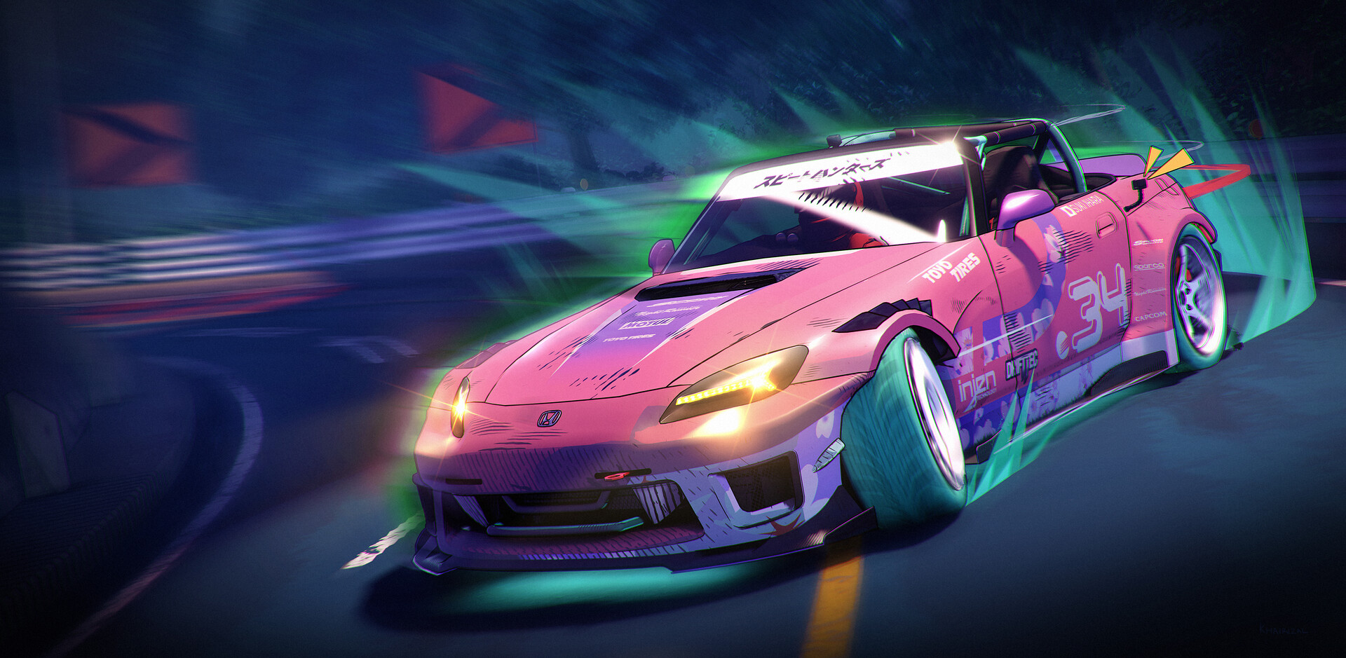 ArtStation - Honda S2000 - Drift Attack