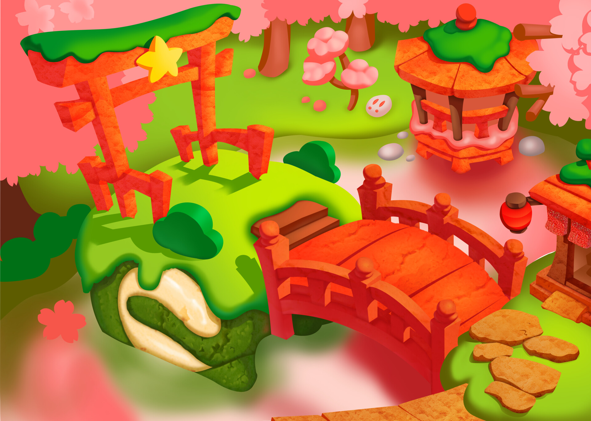 ArtStation - Sweet island of cookies