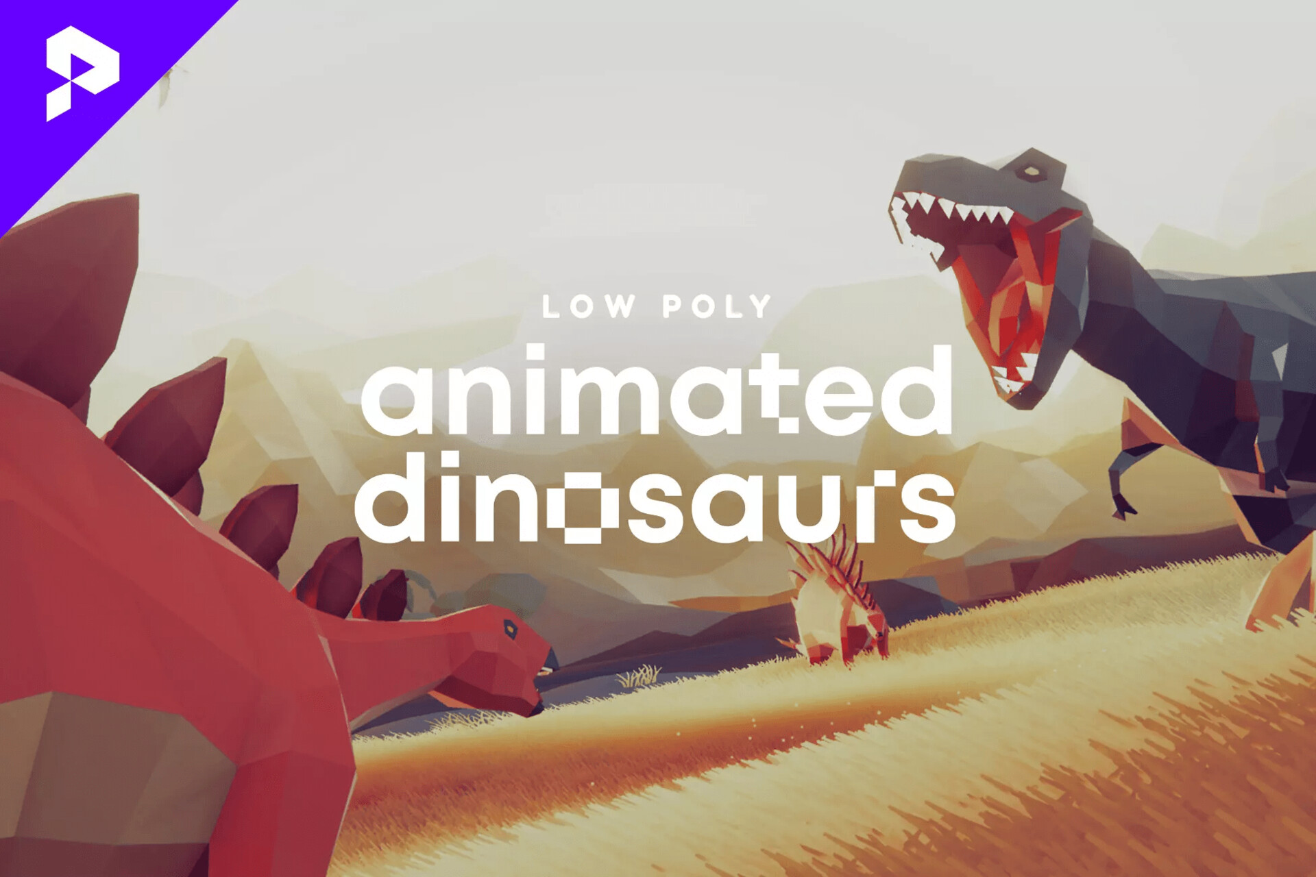 ArtStation - Low Poly Animated Dinosaurs