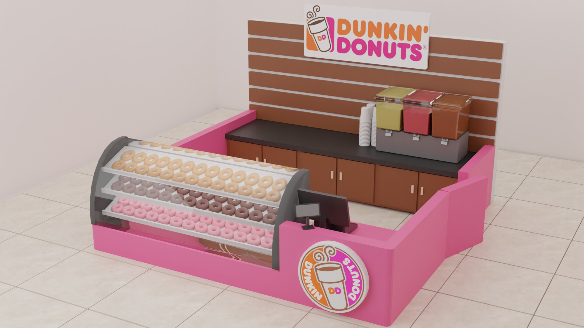 ArtStation - Dunkin' Donuts Kiosk
