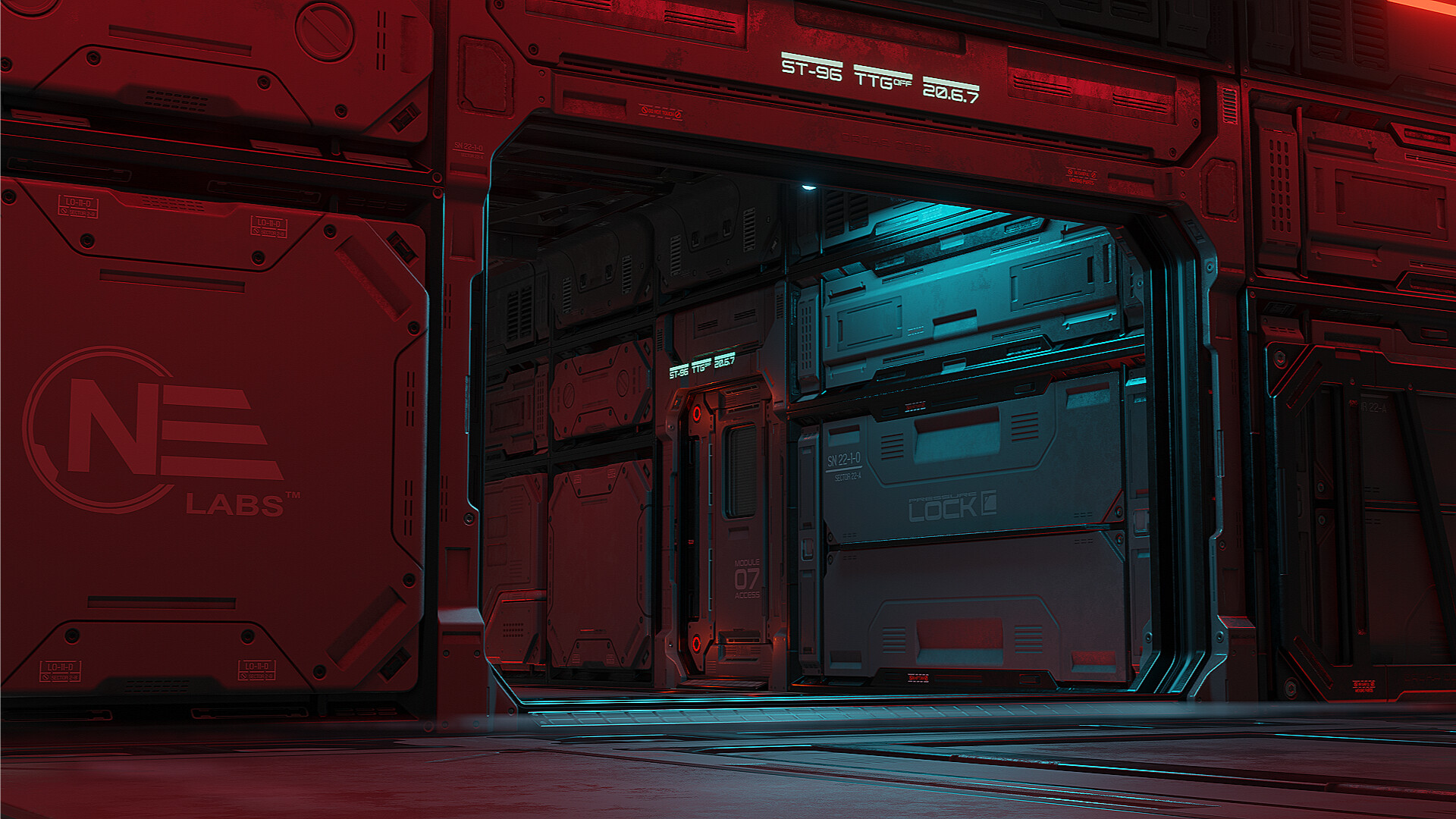 ArtStation - Modular Sci-fi station. Like4like