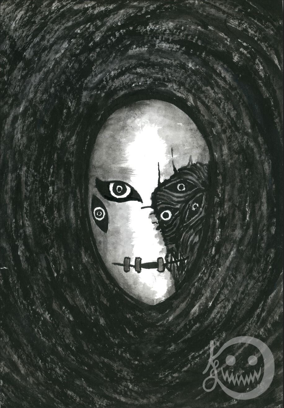 Creepy Faceless Art The Faceless God By Tomas Vicente