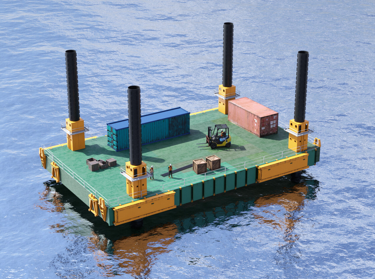 ArtStation - Jack up Barge