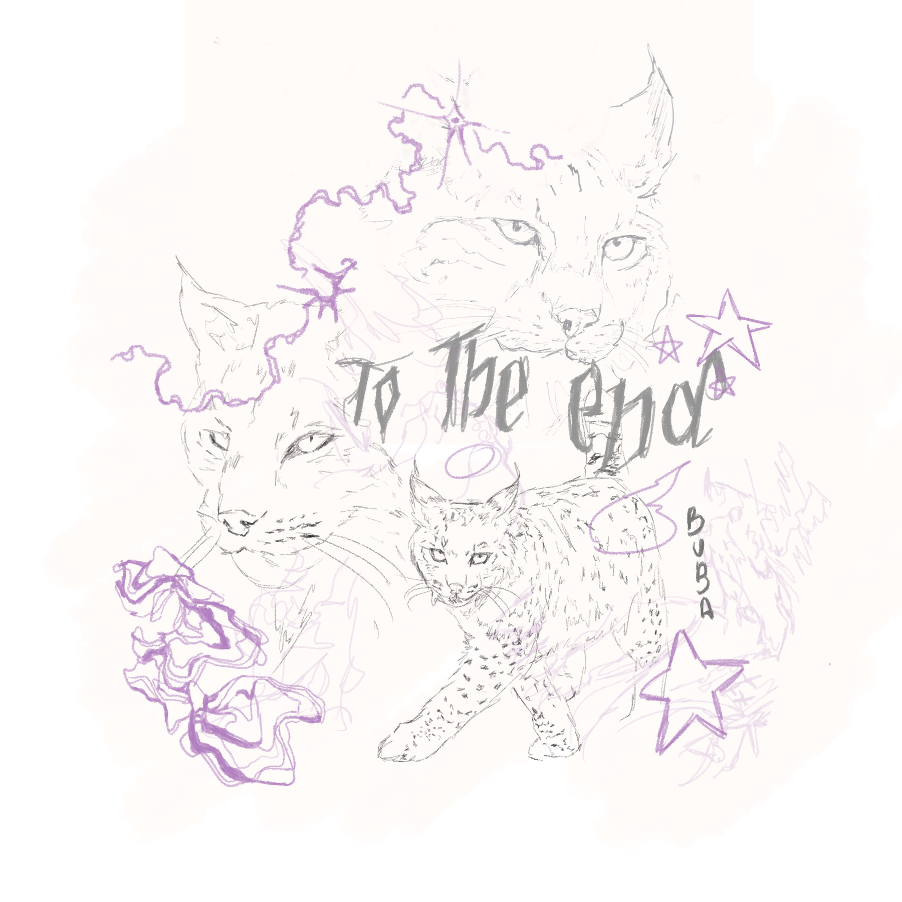 ArtStation - lynx pattern for a shirt