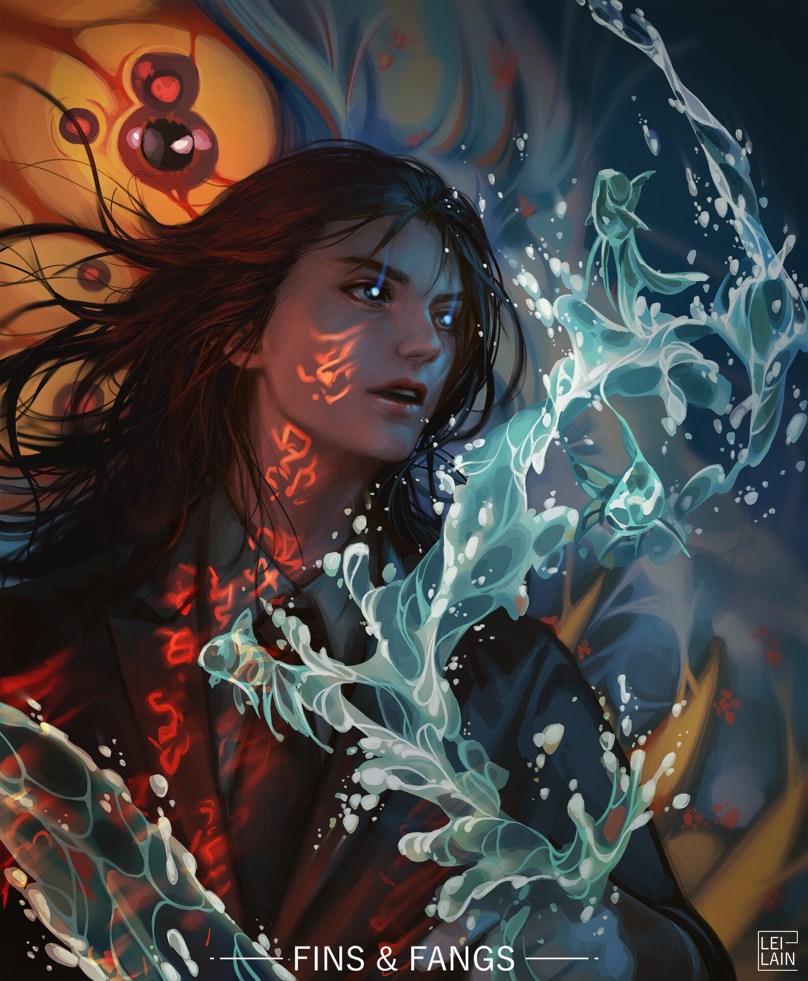 Elaine Luo - Fins & Fangs_Artwork