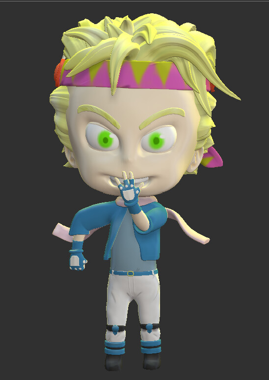 ArtStation - Caesar Zeppeli Chibi