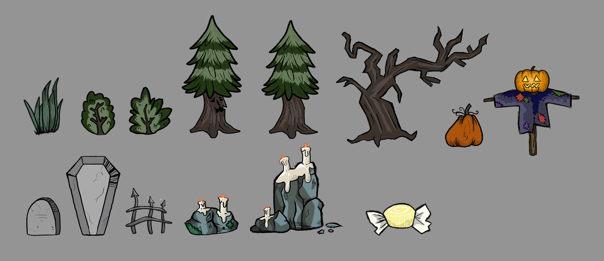 ArtStation - Spooky 2D platformer.