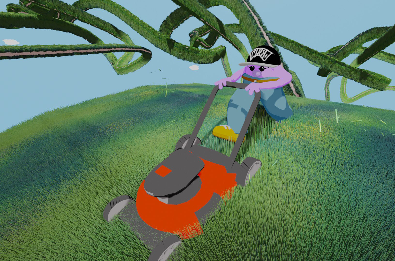 ArtStation - Sunday Mow Day