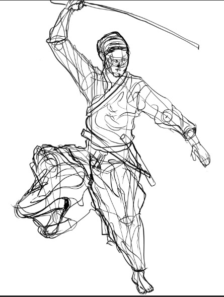 ArtStation - samurai drawing