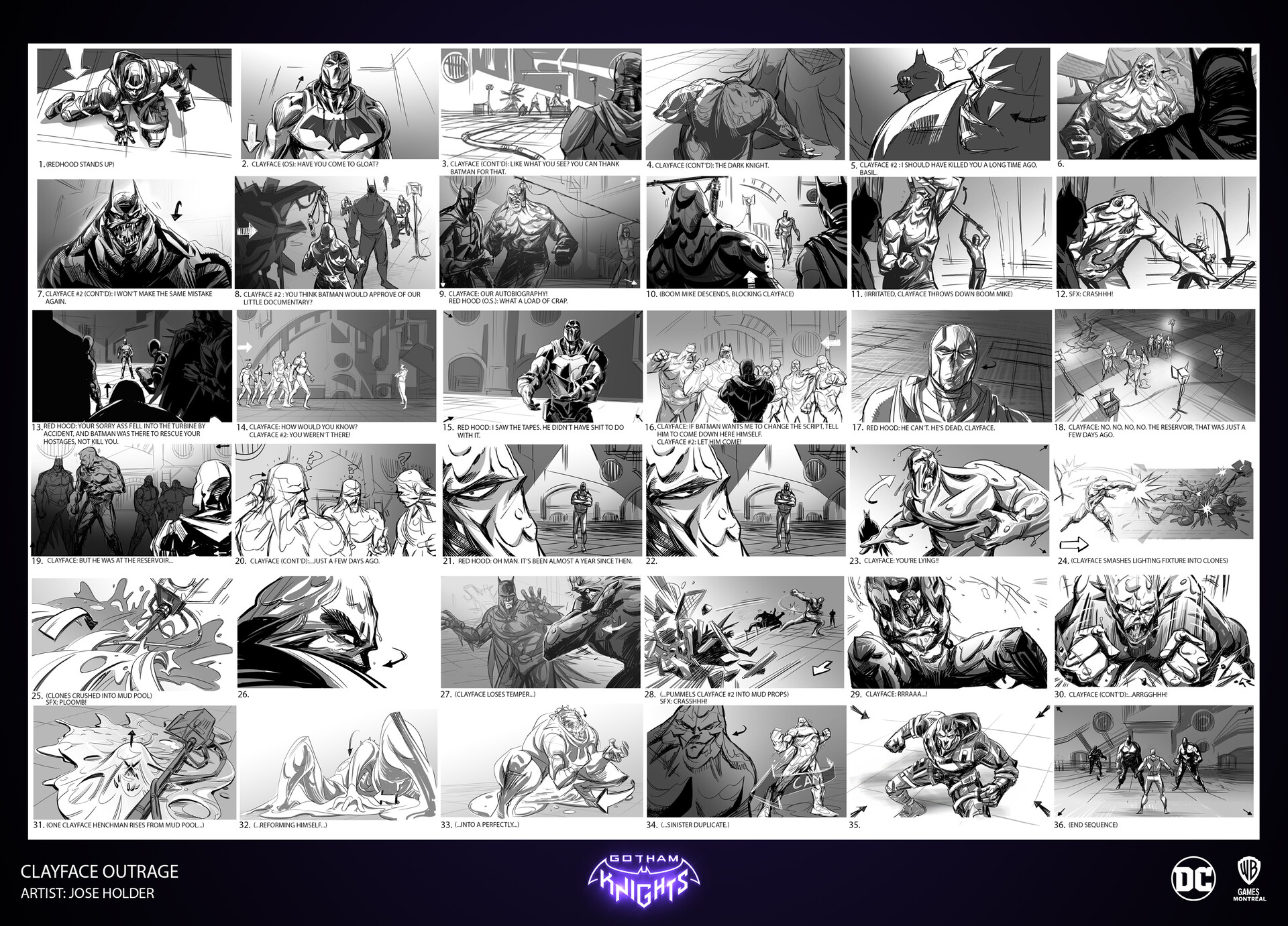 ArtStation - Gotham Knights: Videogame Storyboards 1