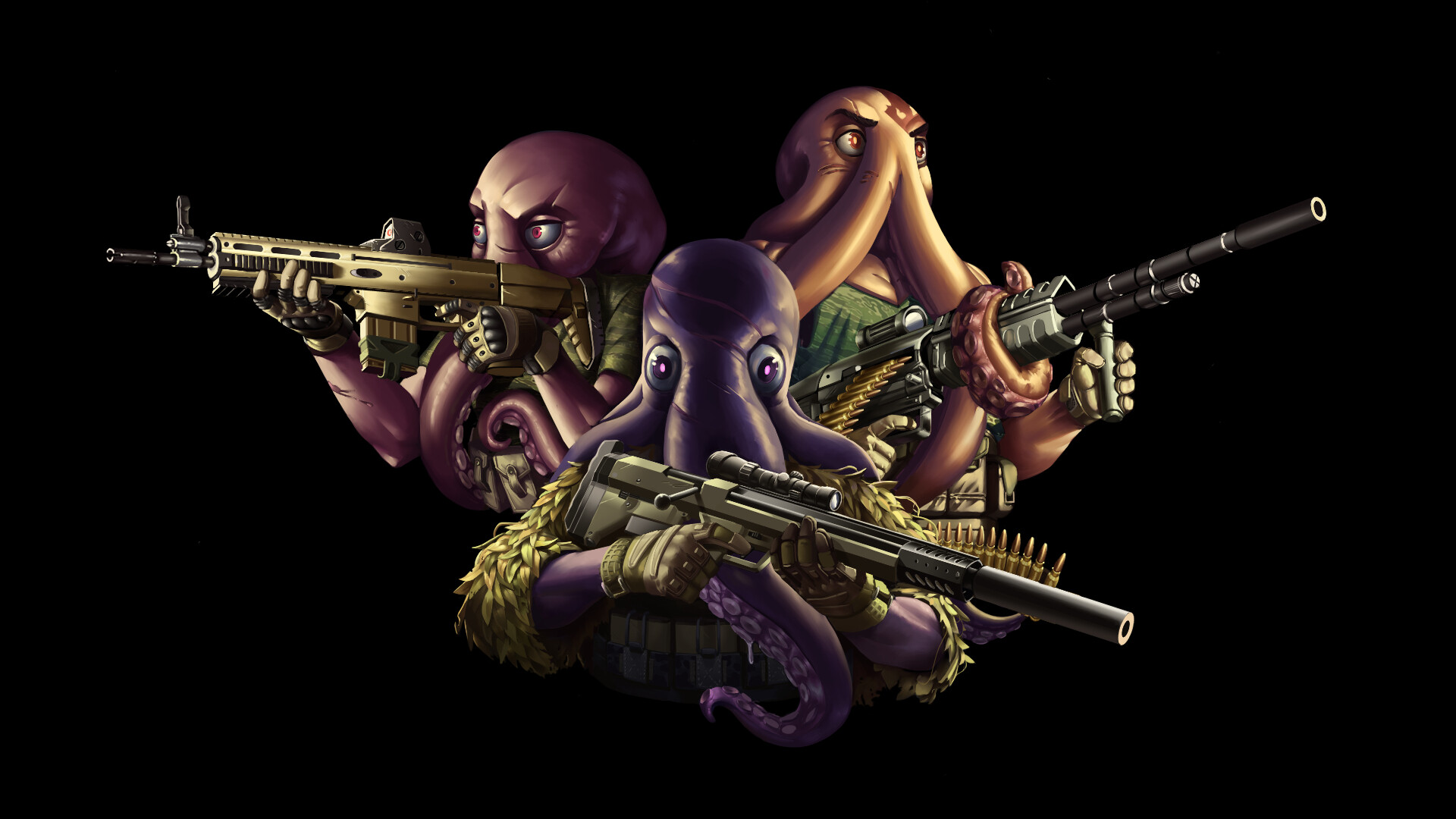ArtStation - Squid Team - Elite Aquatic Soldiers