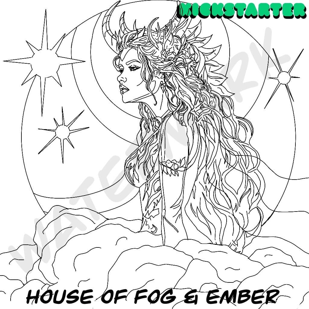 ArtStation - Nix Goddess of the Night and Chaos Concept Art for Kickstarter