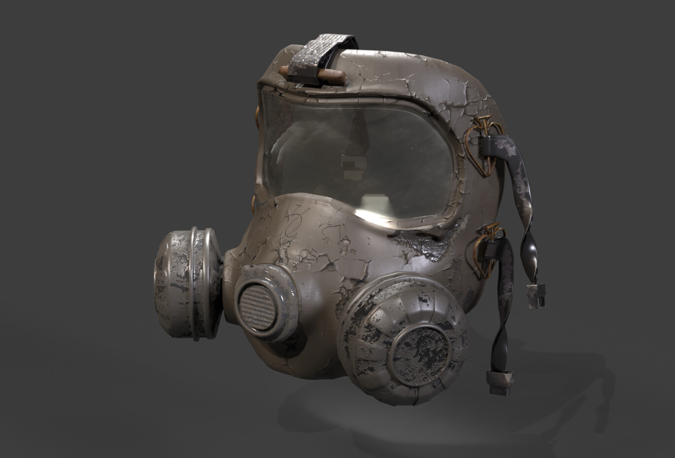 ArtStation - Gas Mask (Designer Brand, Damaged)