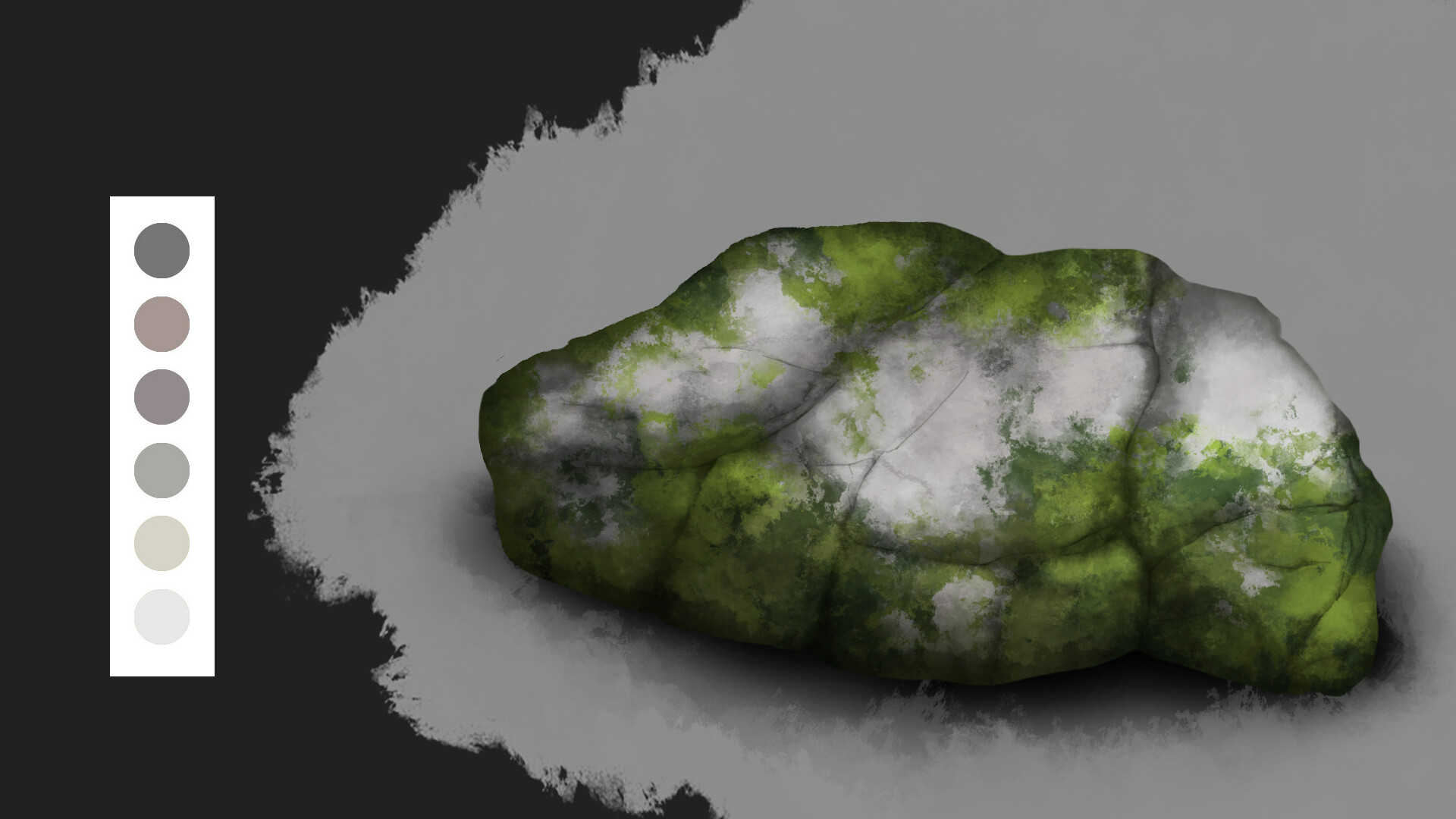 ArtStation - Stylized Rock - Digital Paint