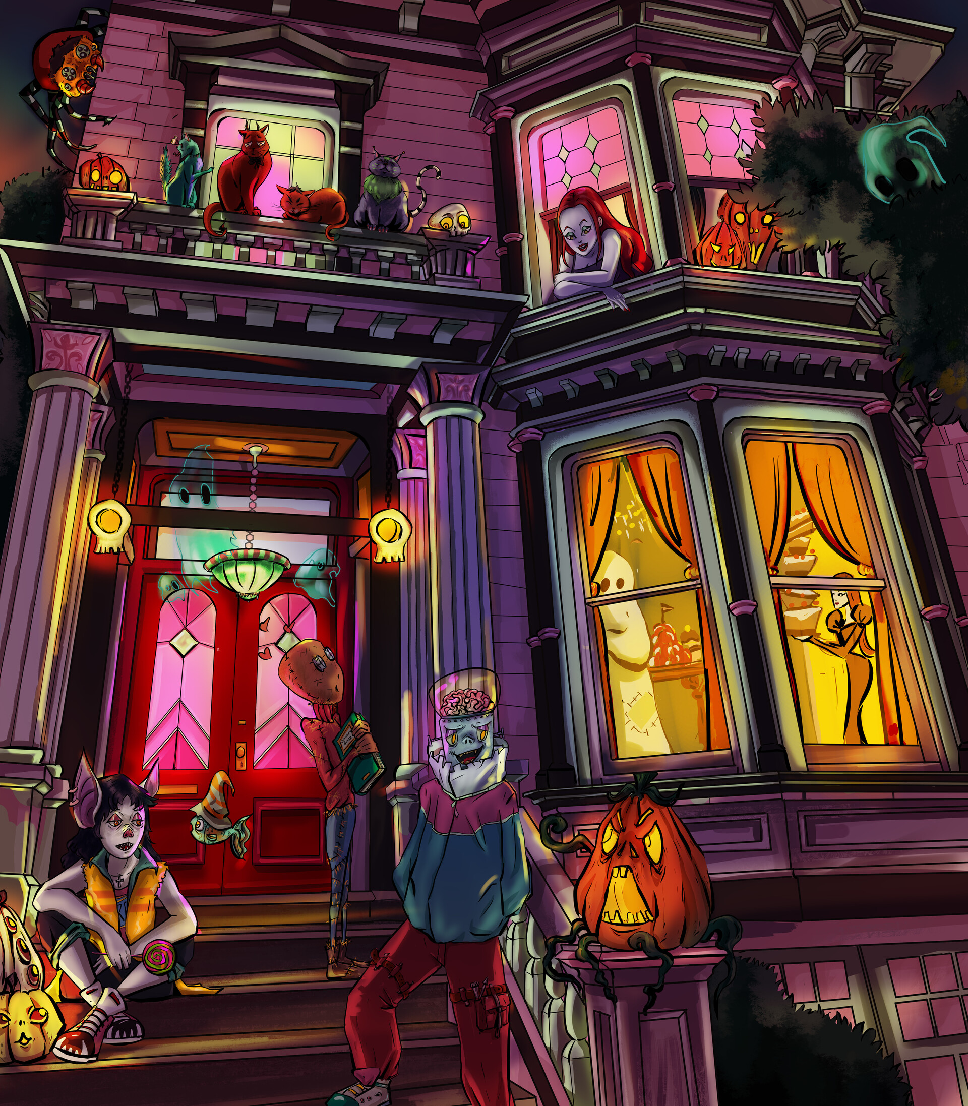 ArtStation - "Night of Mischief"