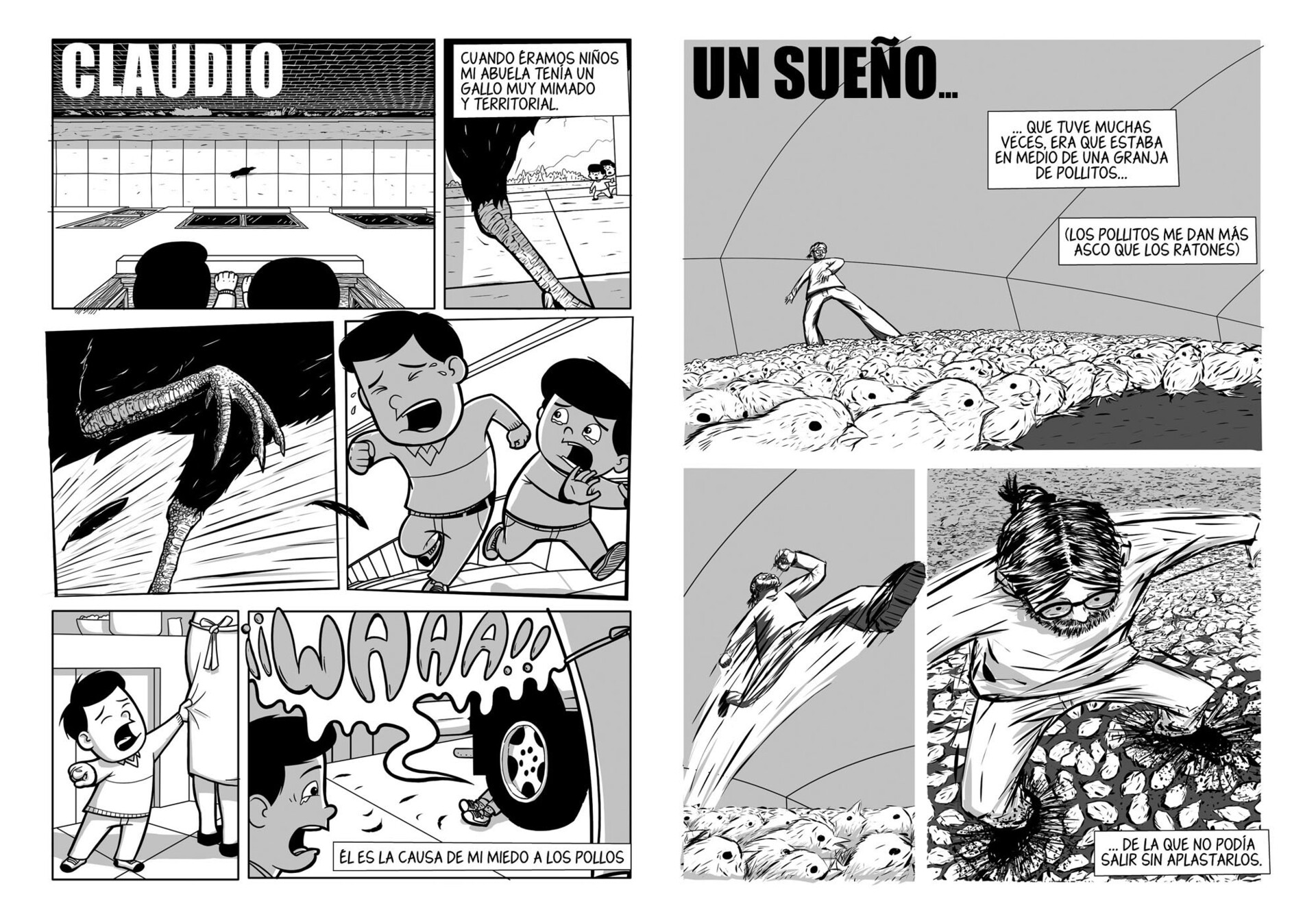 Joaquín Cuevas Tellería - Old comic book works (fragments)