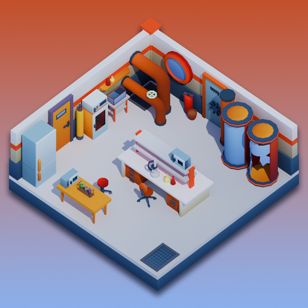 ArtStation - Small Laboratory Interior