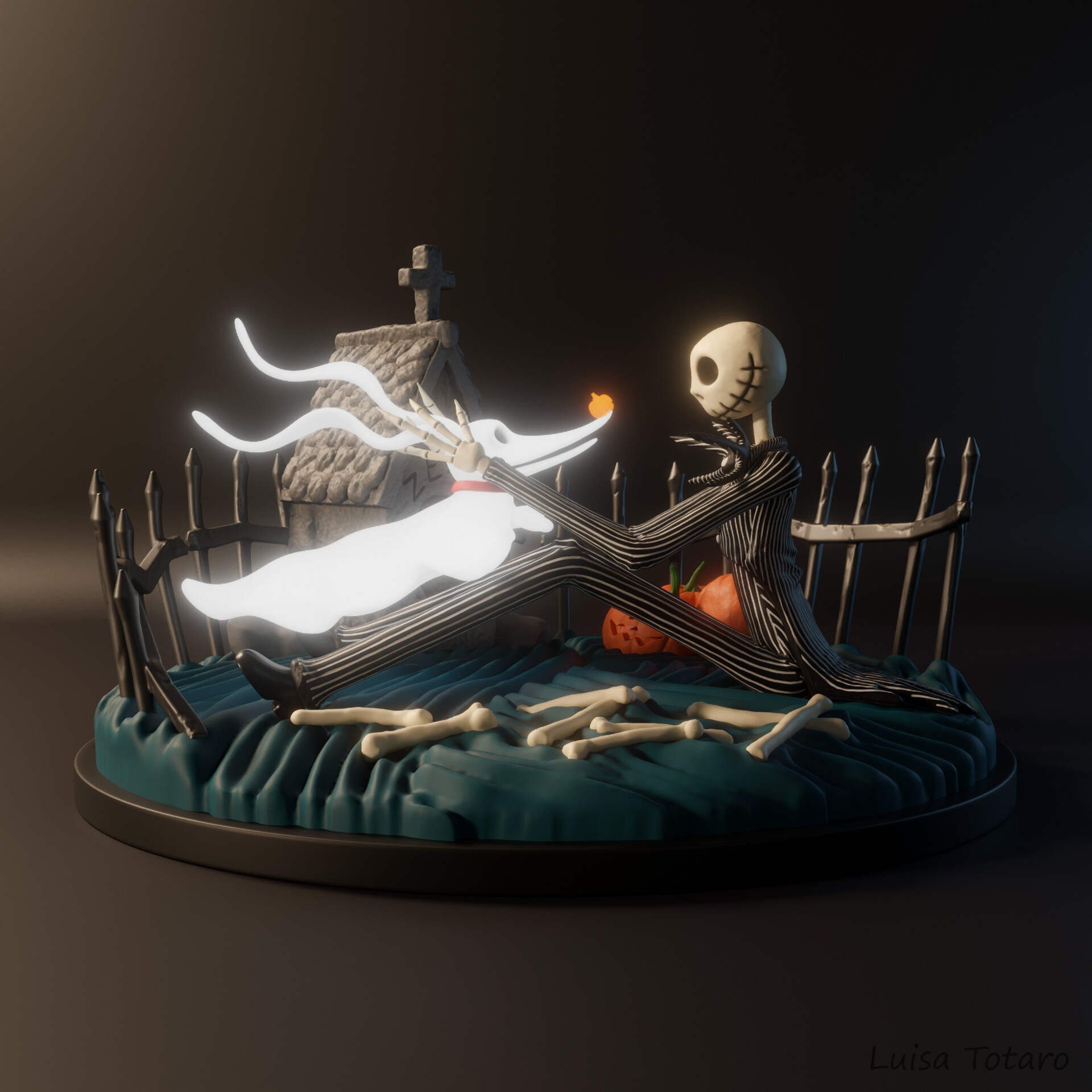 ArtStation - (TNBC) Jack and Zero Diorama (Fanart)