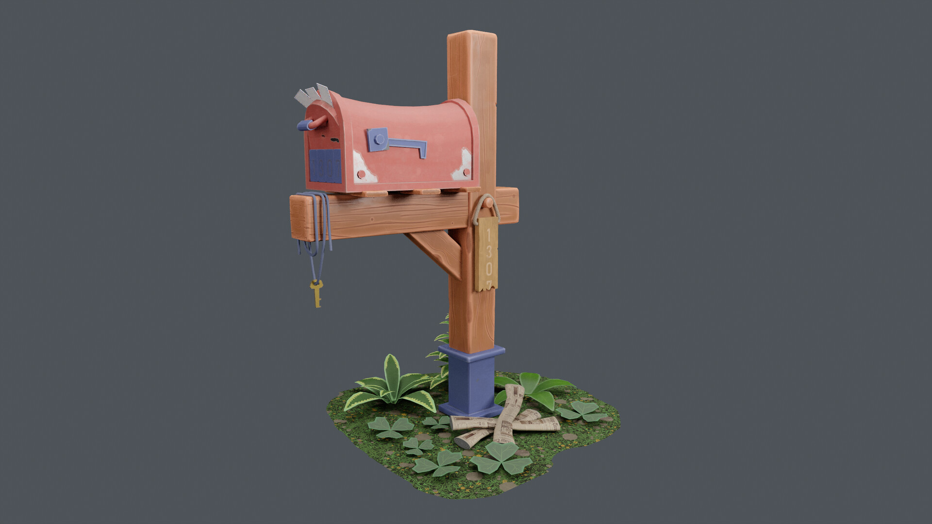 ArtStation - Mailbox Game Props