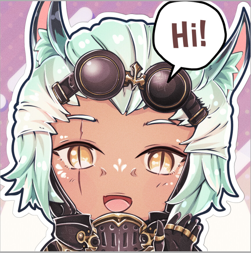 ArtStation - FFXIV IG character chibi commish