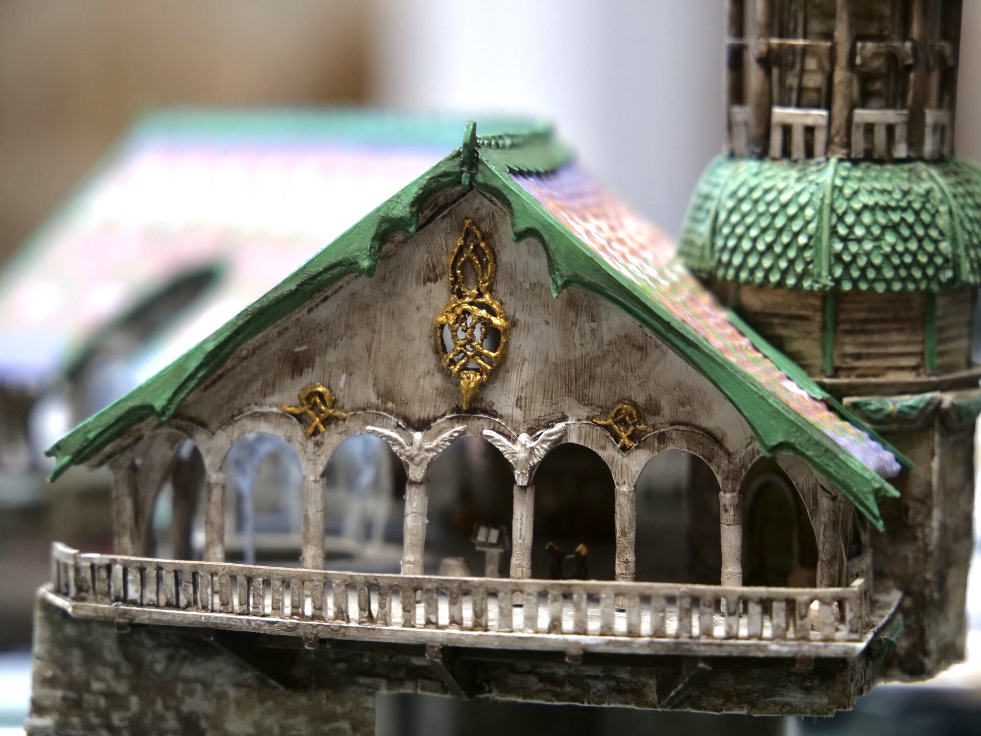 Jamie Lord - Rivendell River Hall miniature from The Lord of the Rings