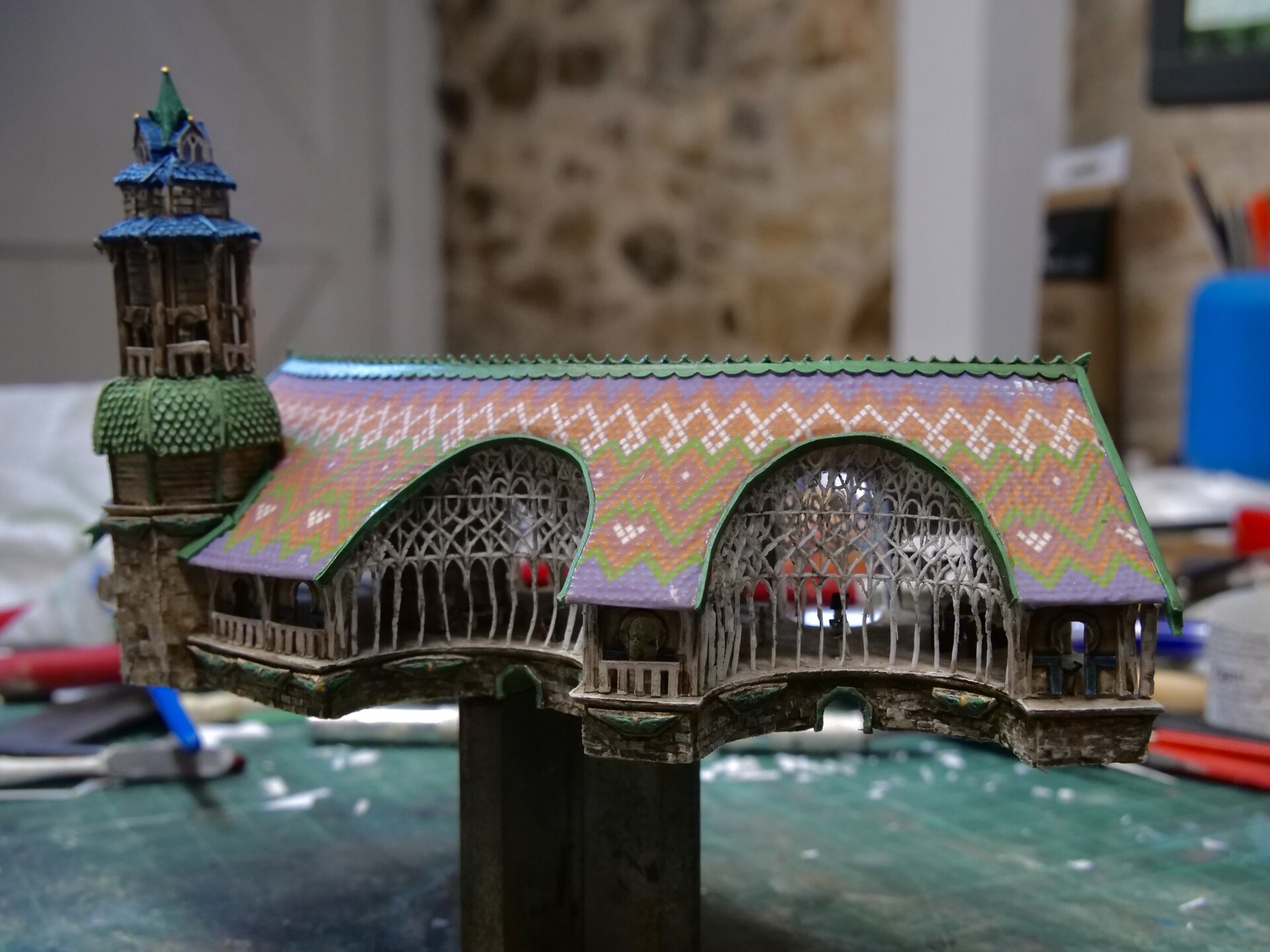 Jamie Lord - Rivendell River Hall miniature from The Lord of the Rings