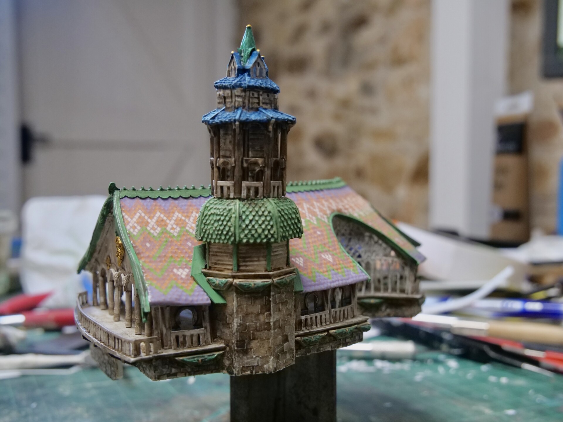 Jamie Lord - Rivendell River Hall miniature from The Lord of the Rings