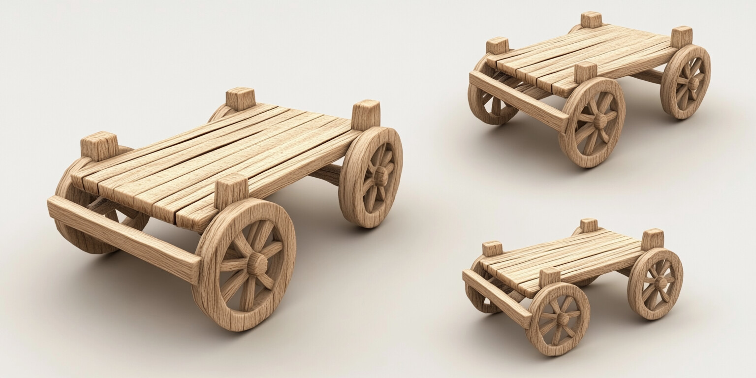 3D Head Sculpt References in 4K - Tika Art - +300 Medieval Wooden Cart ...